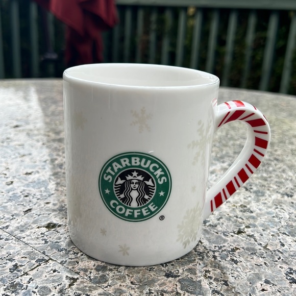 Starbucks | Kitchen | Starbucks Candy Cane Snowflake Barista Coffee Mug ...